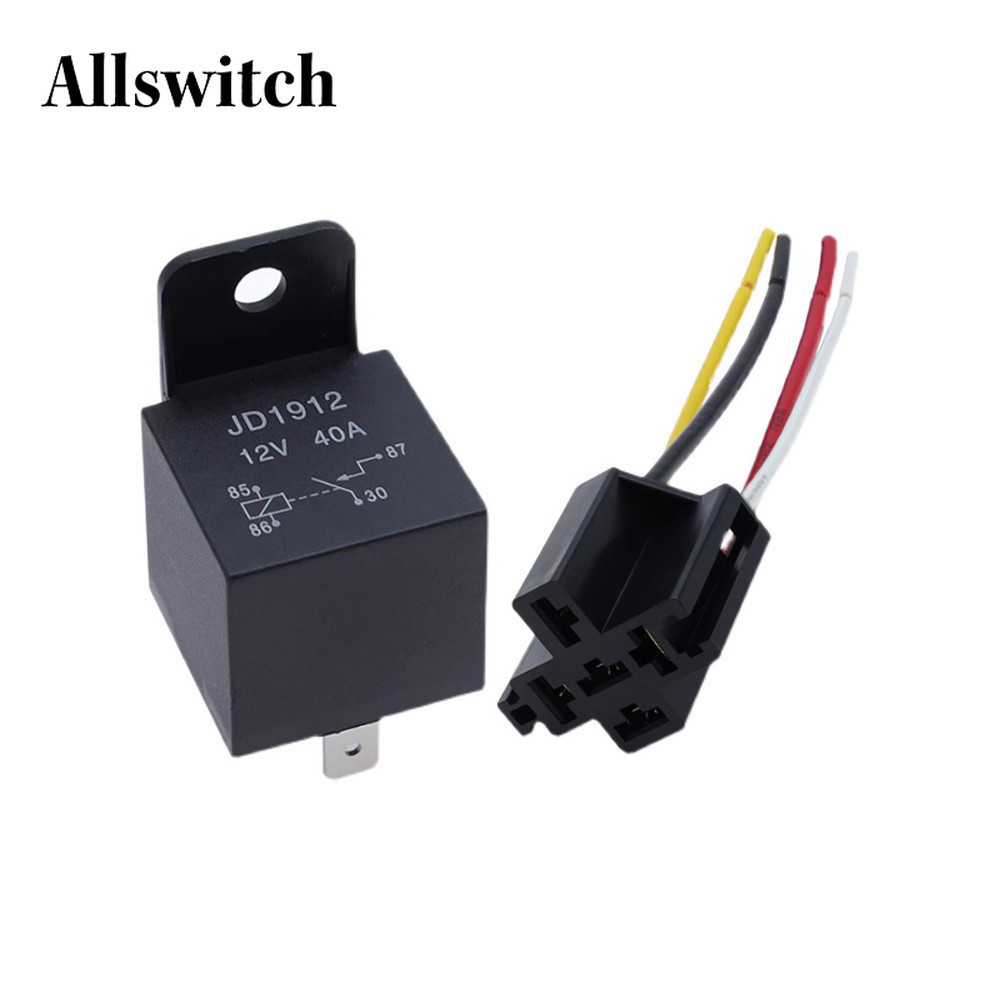 JD1912 Relay 4 Pin 40A 12V 24V 36V 48V 60V 72V SPST Car Truck Van ...