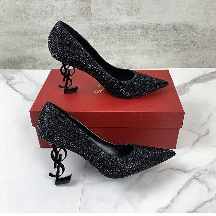 High Heel Women's Shoes Pointed Abnormal Shape Heels Rhinestone Fashion ...