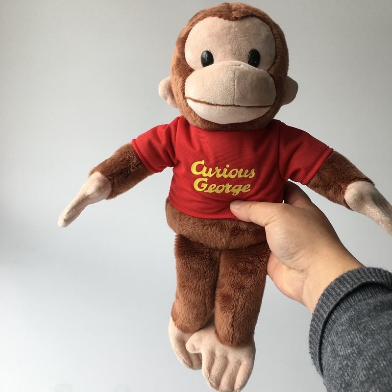 Curious George Monkey Plush Toy Brown Little Monkey Doll | Shopee ...