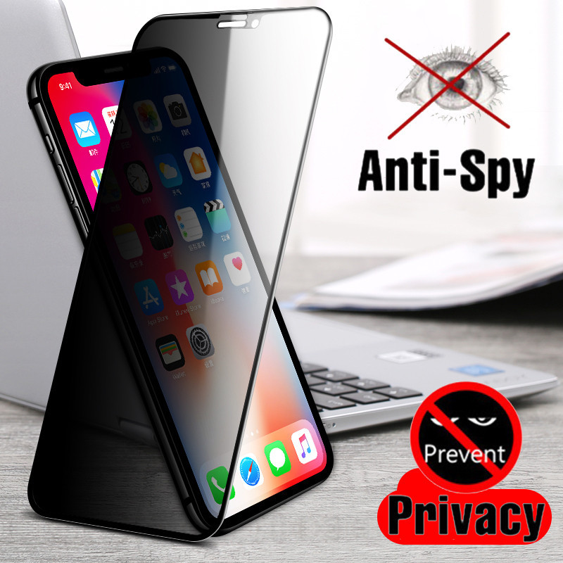Tempered Glass Screen Privacy-proof Protector for IPhone 16 Pro Max 15 ...