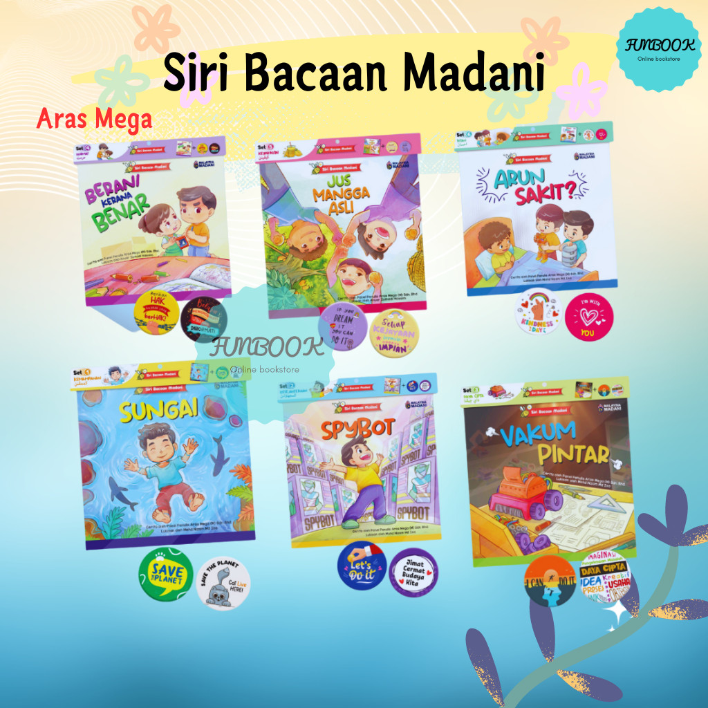 [FUNBOOK] Madani Reading Series [Only 2 BUTTON BADGE] Pure Value Story ...