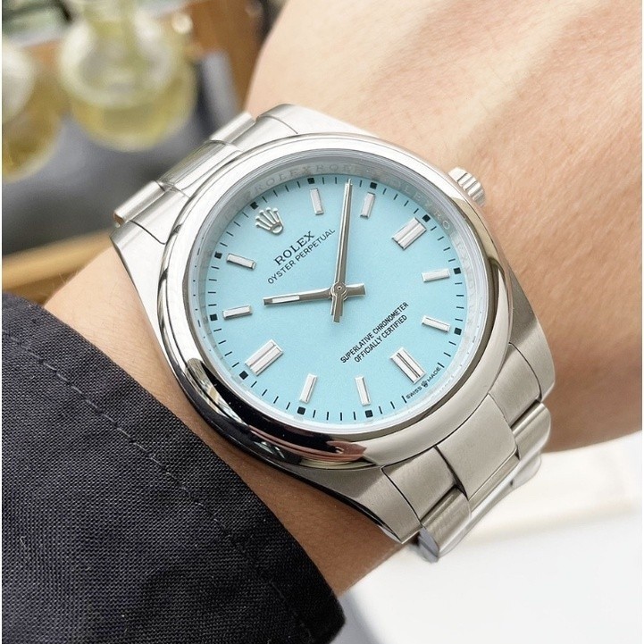 R ROLEX Popular Brand Luxury Oyster Permanent126000,, Tiffany Blue 36mm ...