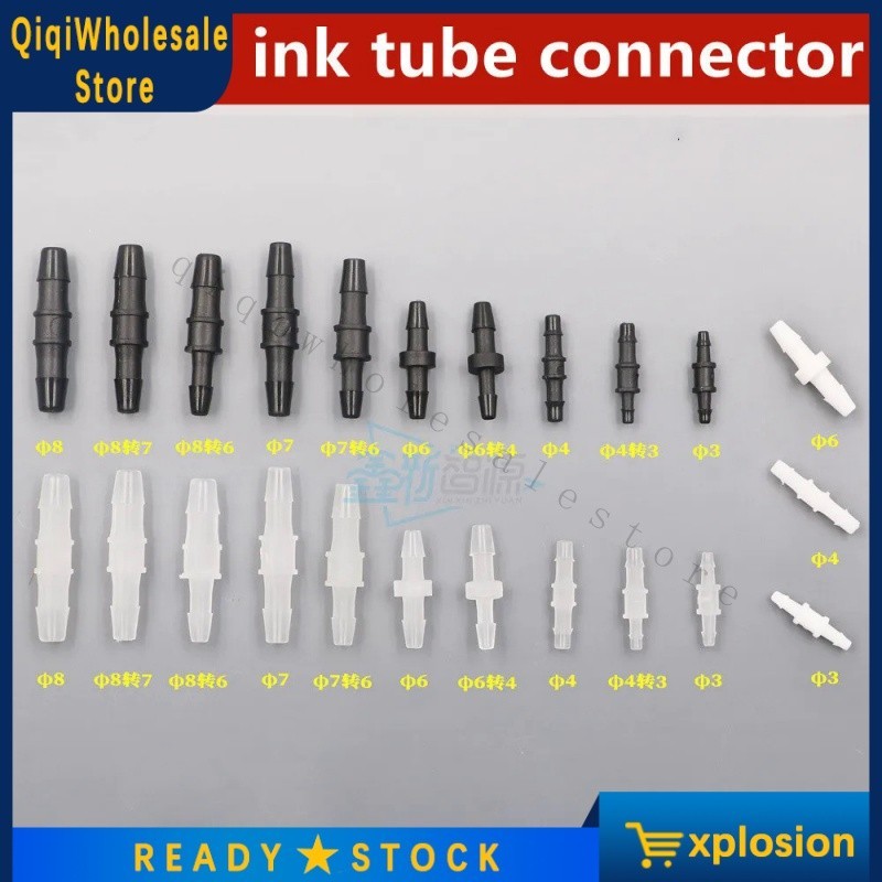 10Pcs Solvent Printer Ink Tube Fittings adapter Roland Mimaki Eco ...