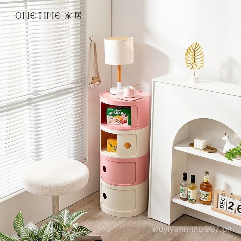 Nordic ins Round Bedside Table Modern Simple Creative Small Cabinet ...