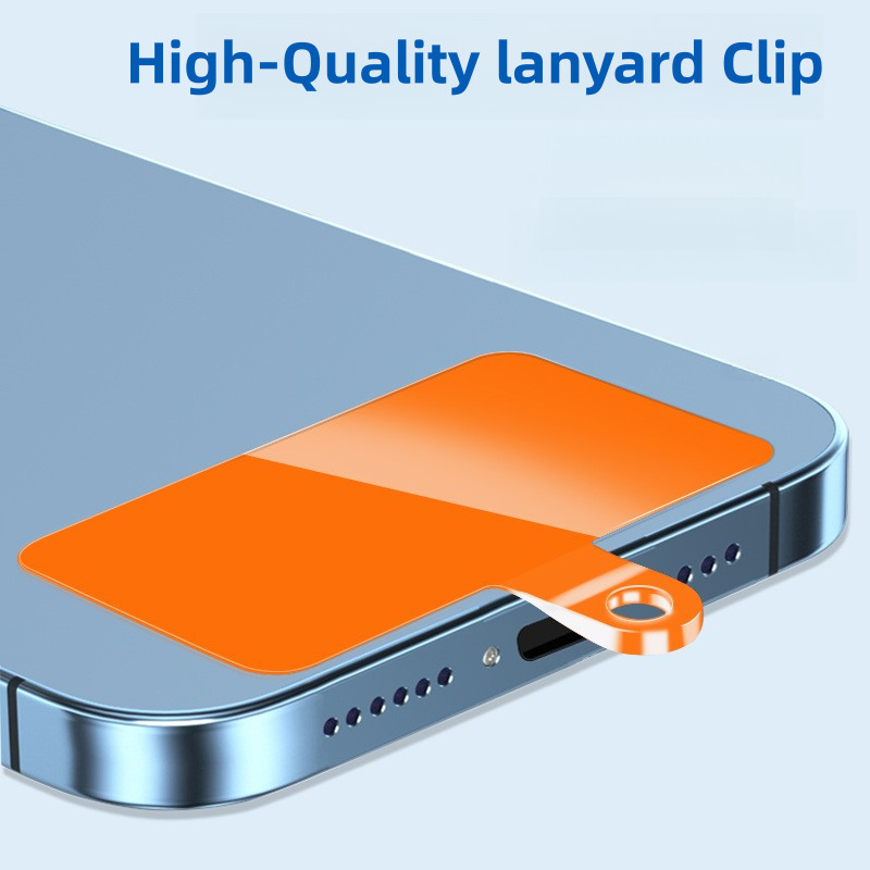 2PCS Universal Tether Tab Phone Tether Tab Heavy Duty Clear Lanyard ...