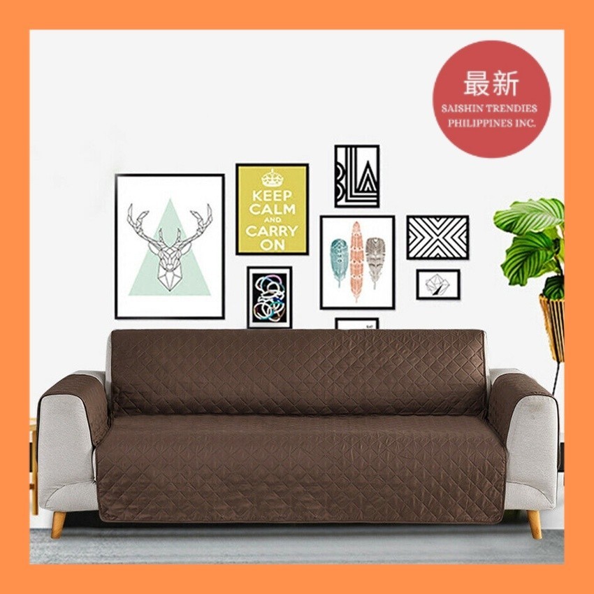 Saishin Quilted Two-seater Sofa Cover | Shopee Philippines