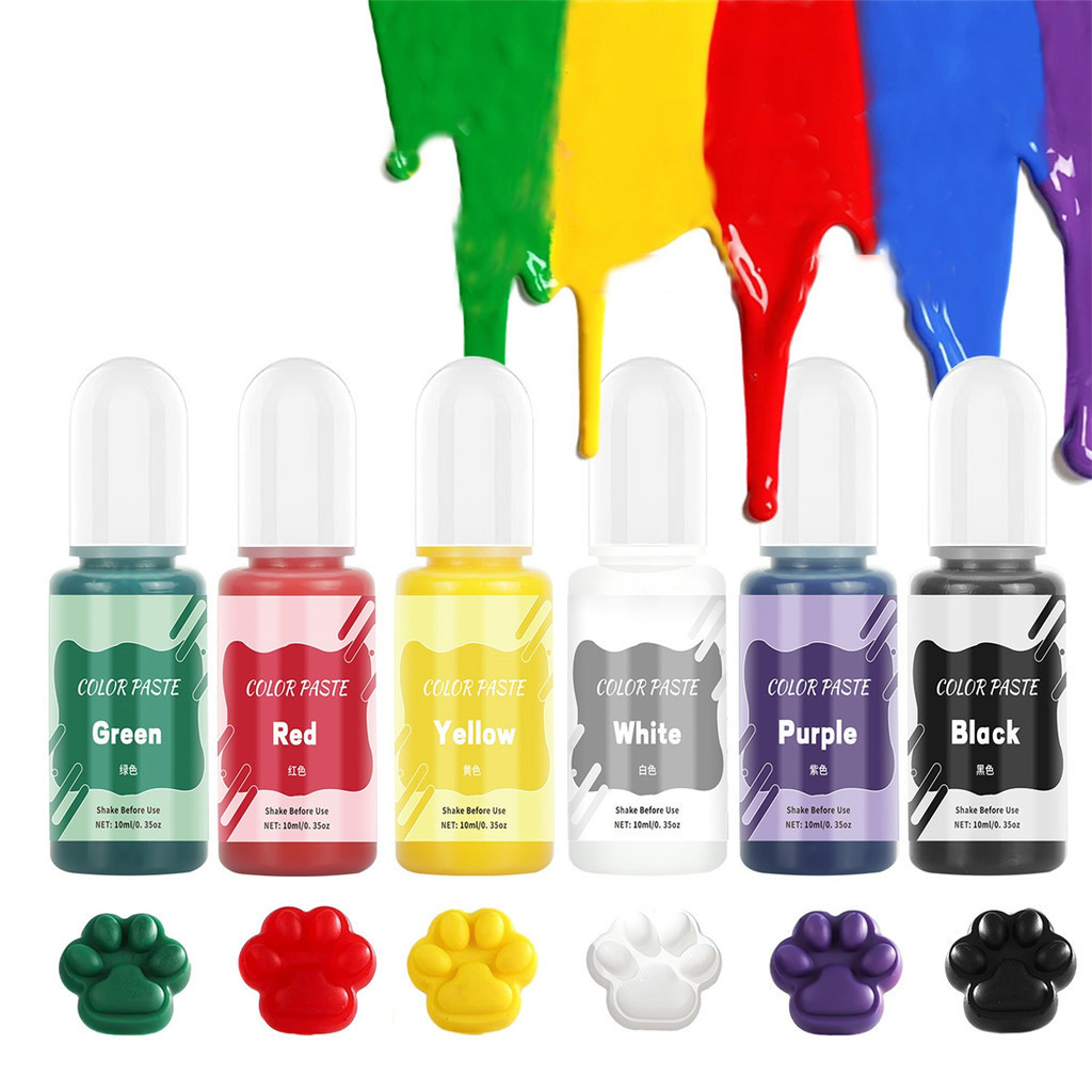 10ml 6-Color Handmade DIY Epoxy Resin Adhesive Paint Color Essence ...