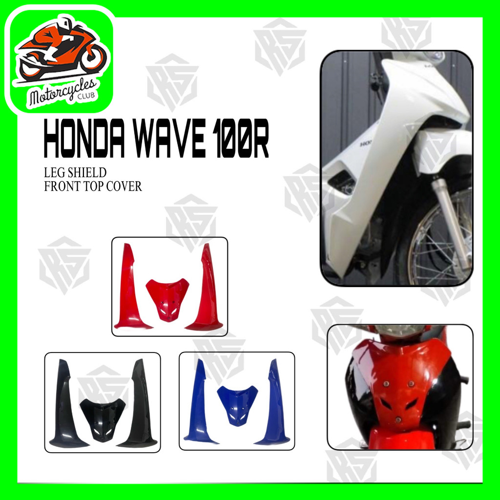 HONDA WAVE 100R FAIRINGS FRONT TOP COVER AND FAIRINGS LEG SHIELD A14A15 ...