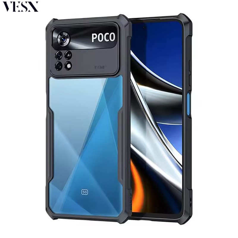 Acrylic Transparent Armor Shockproof Phone Case For Xiaomi Mi POCO C65 ...
