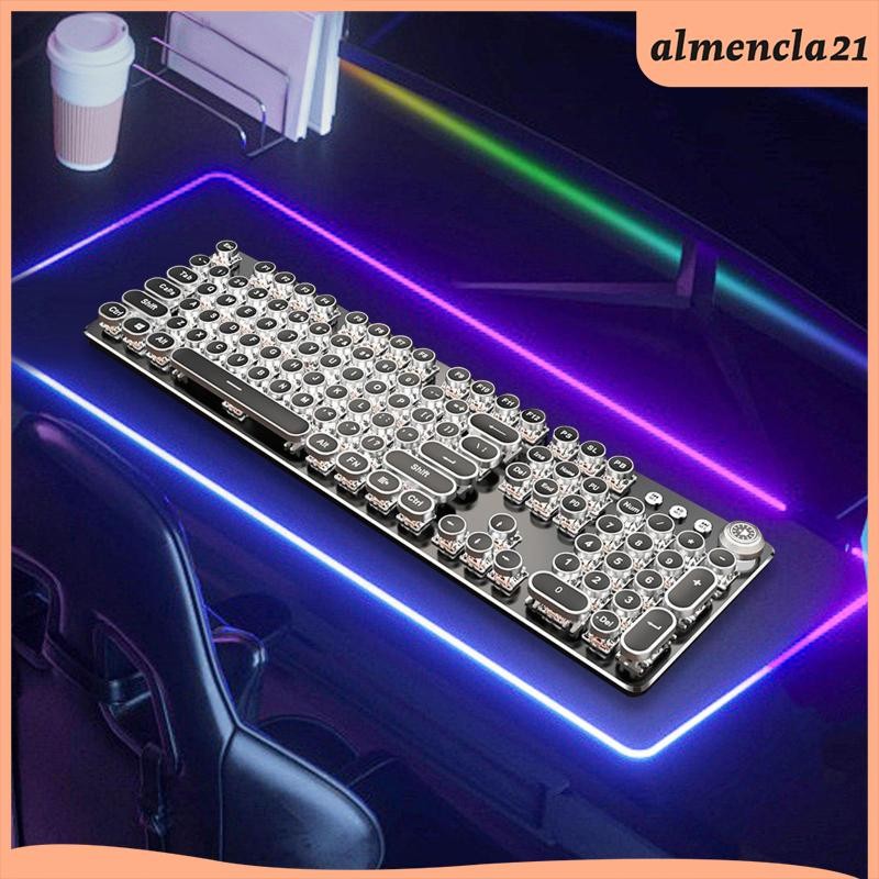 [Almencla] 104 Keys Retro Mechanical Gaming Keyboard, Steampunk ...
