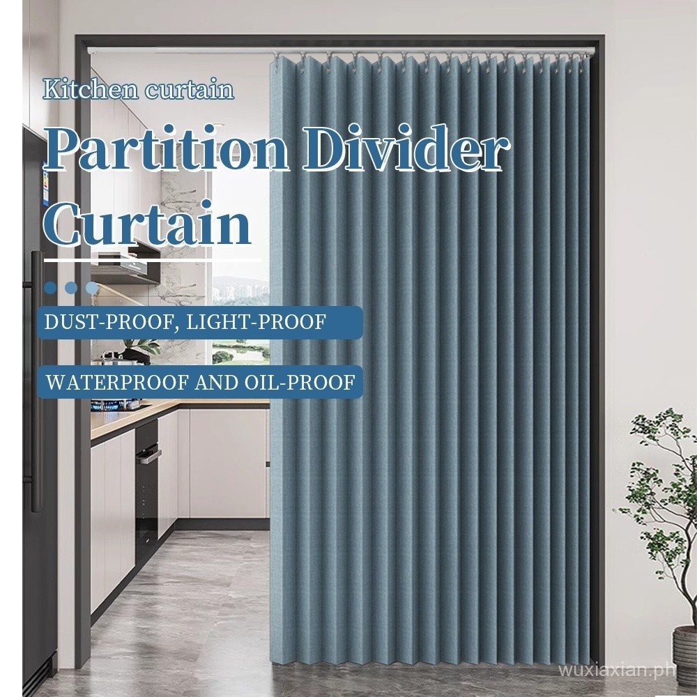 【In stock】Kitchen curtain, Accordion Style Partition Divider Curtain ...