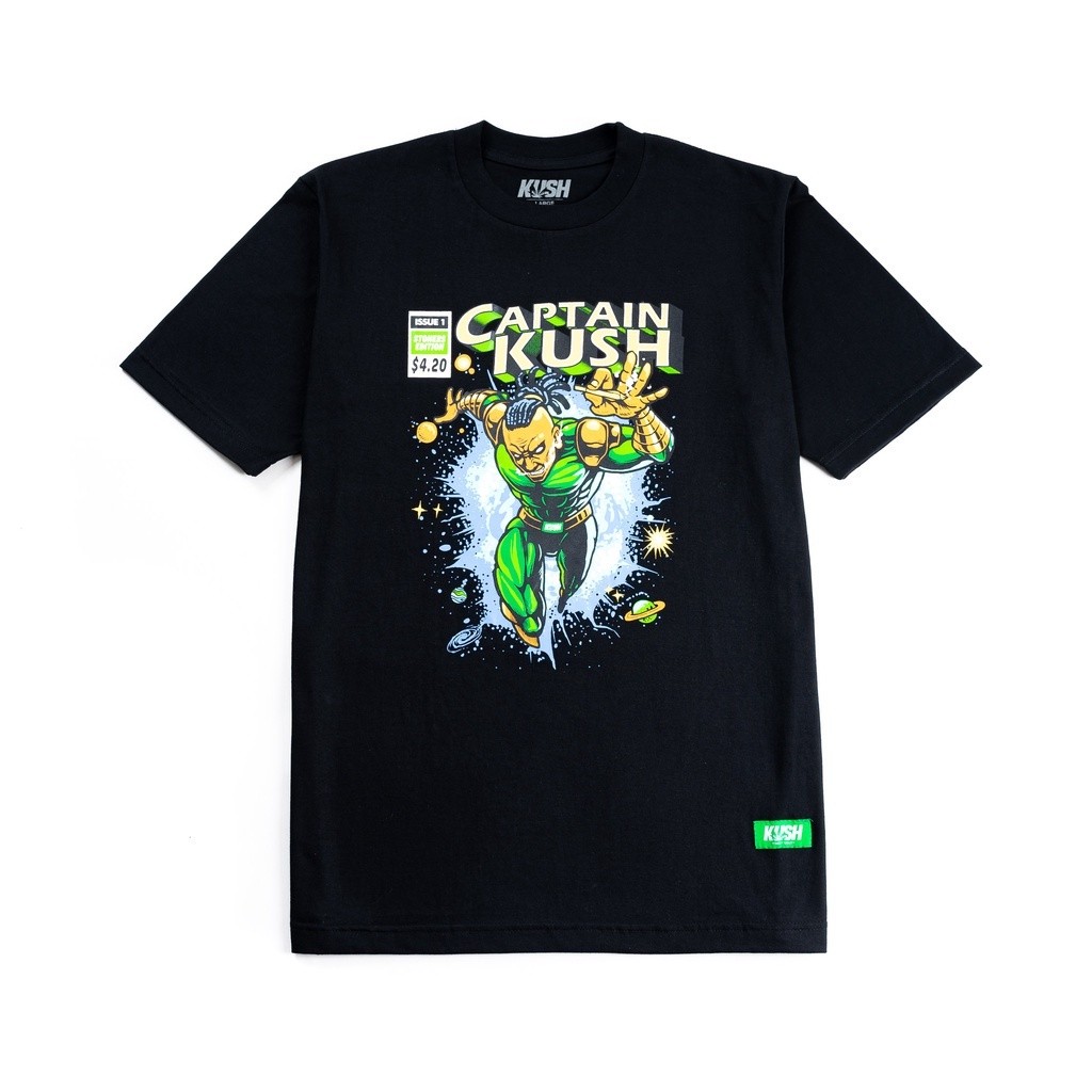 2024 Kush Captain Kush Black Classic T-Shirt Men's Large Black anime ...