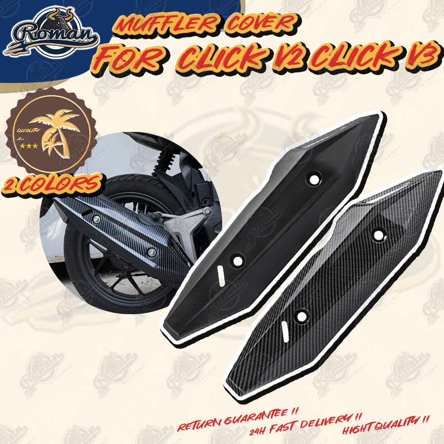 ROMAN GENUINE CLICK V2 CLICK V3 MUFFLER COVER EXHAUST PIPE HEAT GUARD ...