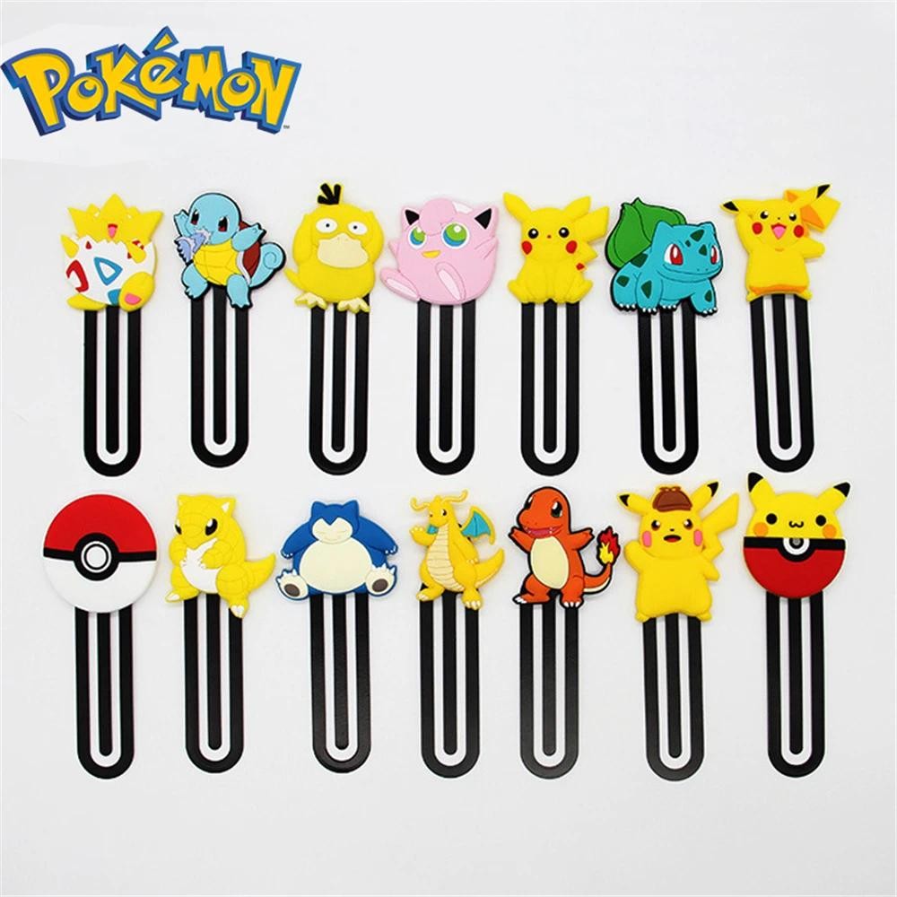 Pokémon Cartoon Bookmark Creative Cute Student Stationery Metal ...