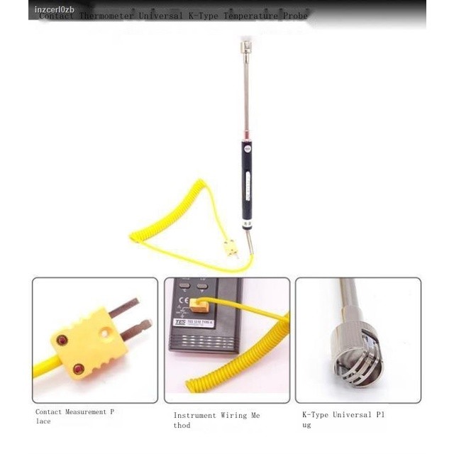 Multimeter temperature line temperature sample K-type thermocouple ...