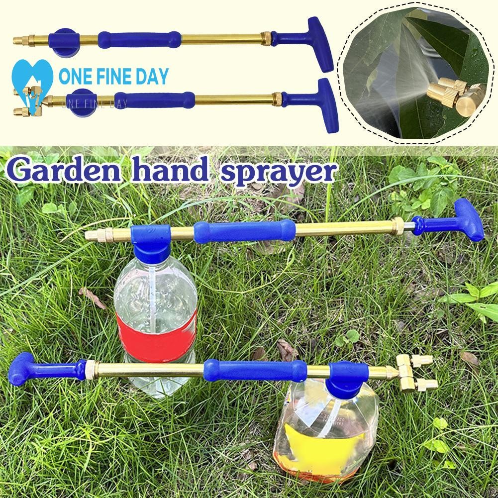 Manual Sprayer Double Head Handheld Push Pull Copper Manual Rod Sprayer ...