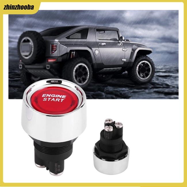 FS Car Engine Push Button Switch With LED Light, Instant Engine Start ...
