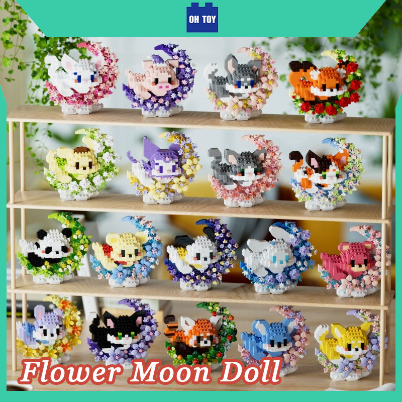 NanoBlocks Sanrio Panda Pochacco Dog Kuromi doll Cartoon cute Building ...