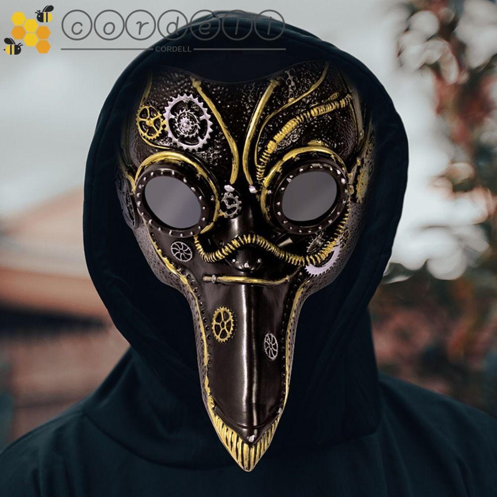 CORDELL Steampunk Plague Mask, Long Nose Masquerade Bird Mouth Mask ...