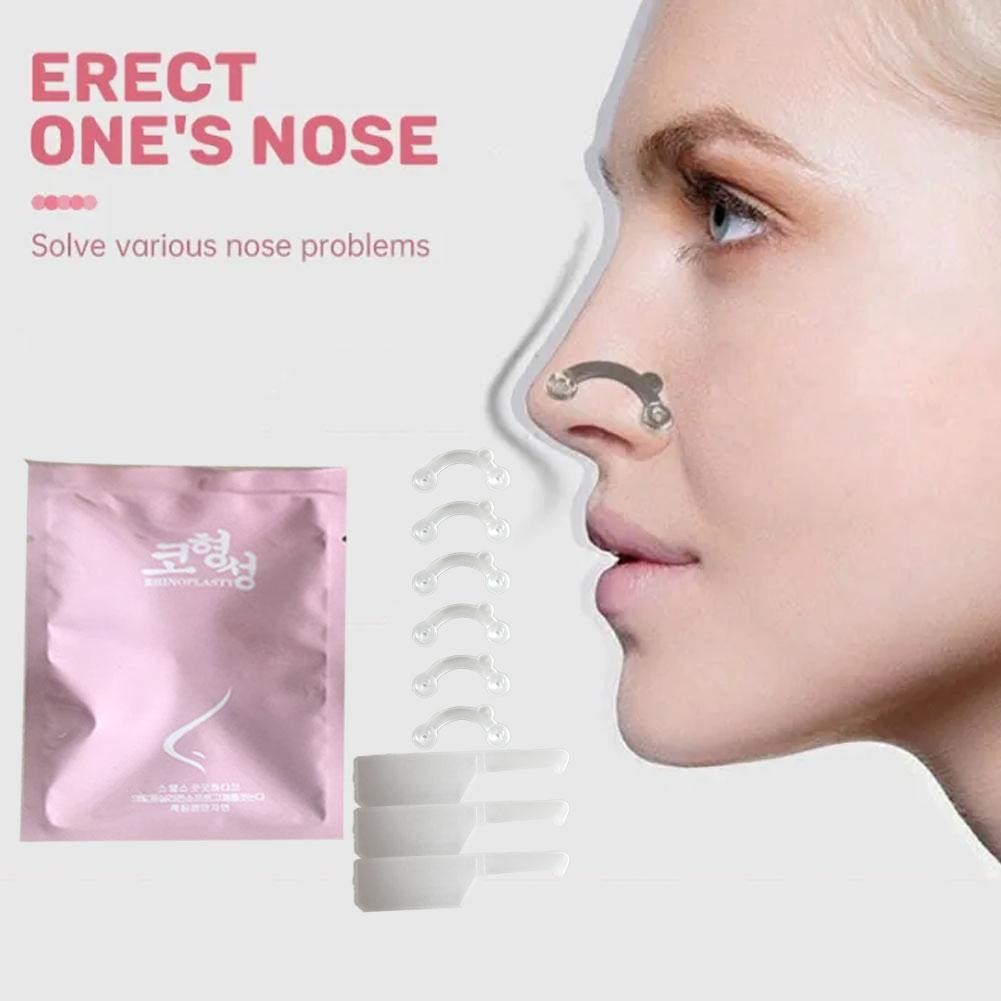 1box Nose Shaper Lifter Clip 3D Invisible Nose Pad Lifter Pain Beauty ...