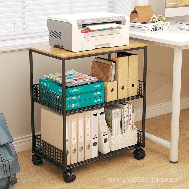 Printer Rack Storage Rack Office Removable Copier Rack Floor-Standing ...