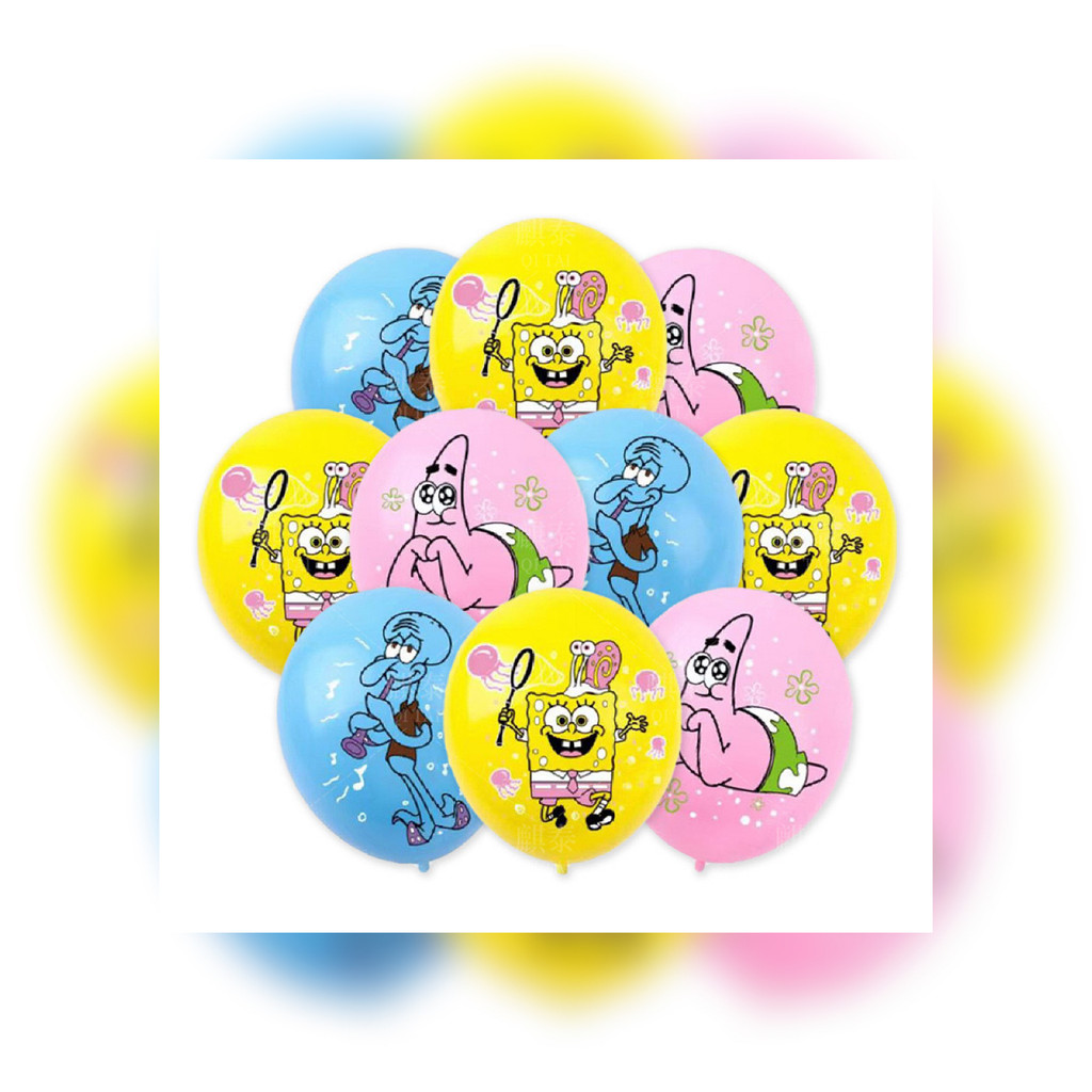 Spongebob SquarePants Party Latex Balloons Pie Star SpongeBob ...