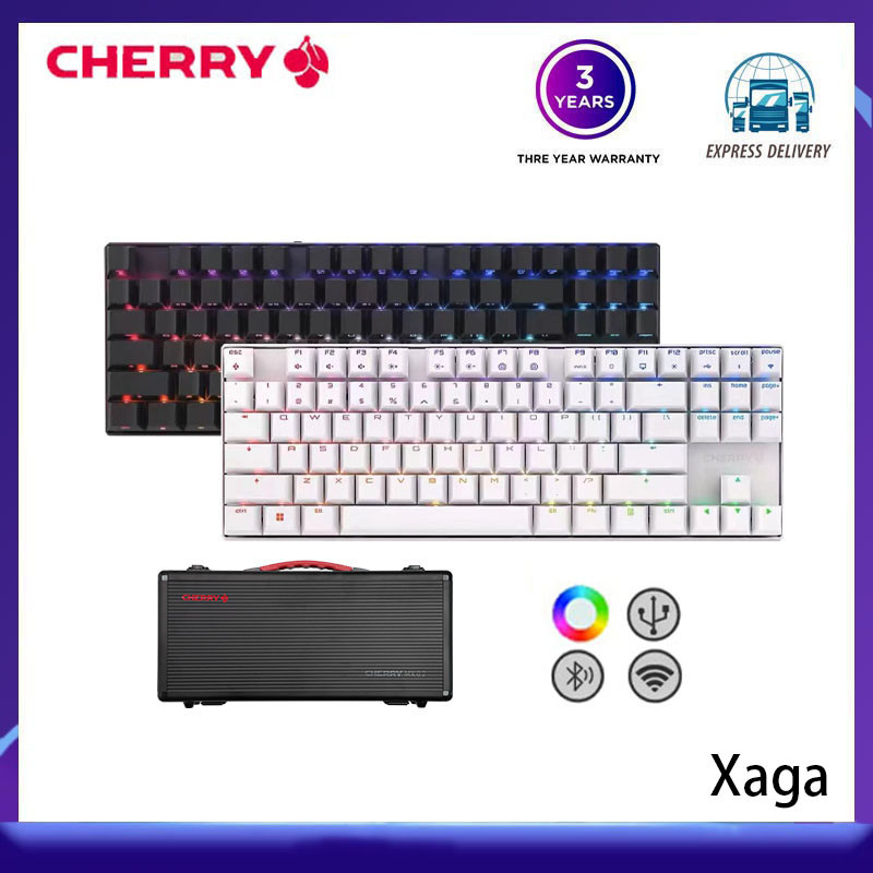 CHERRY Xaga Wireless Mechanical Keyboard Three-Mode RGB Gaming Game ...