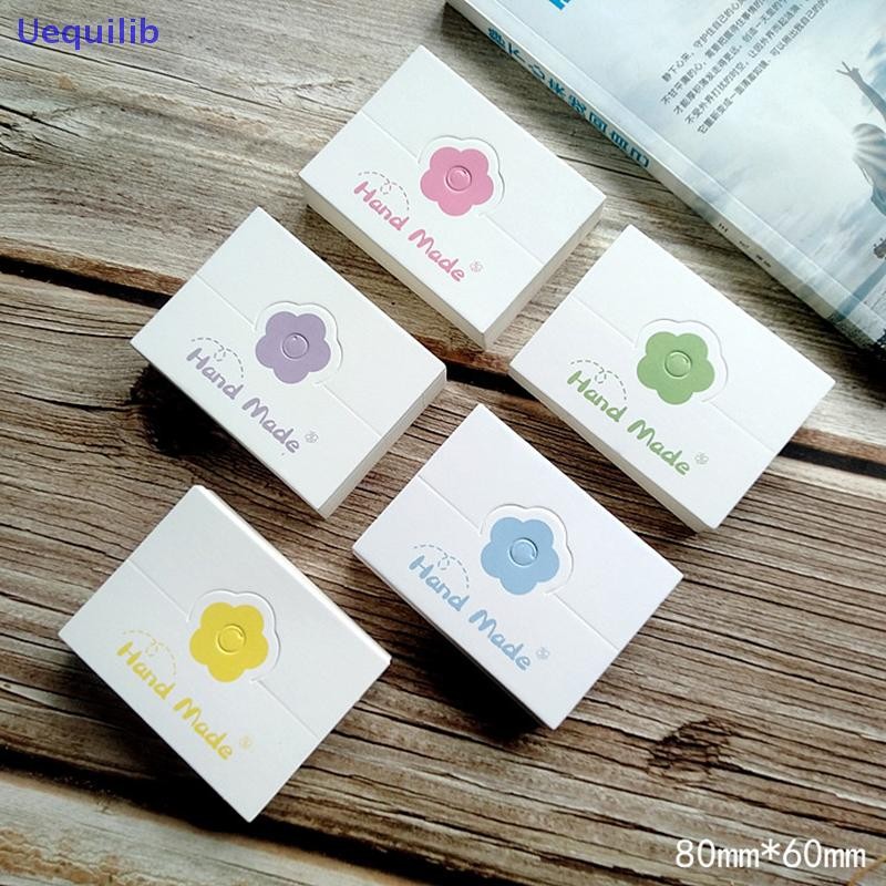 Uequilib 100pcs/Lot Foldable Packaging Paper Cards Colorful Flowers ...