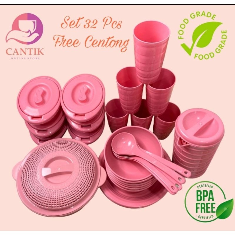 PERALATAN Js73e Complete Buffet Set Package contains 32 pcs (6 Mini ...