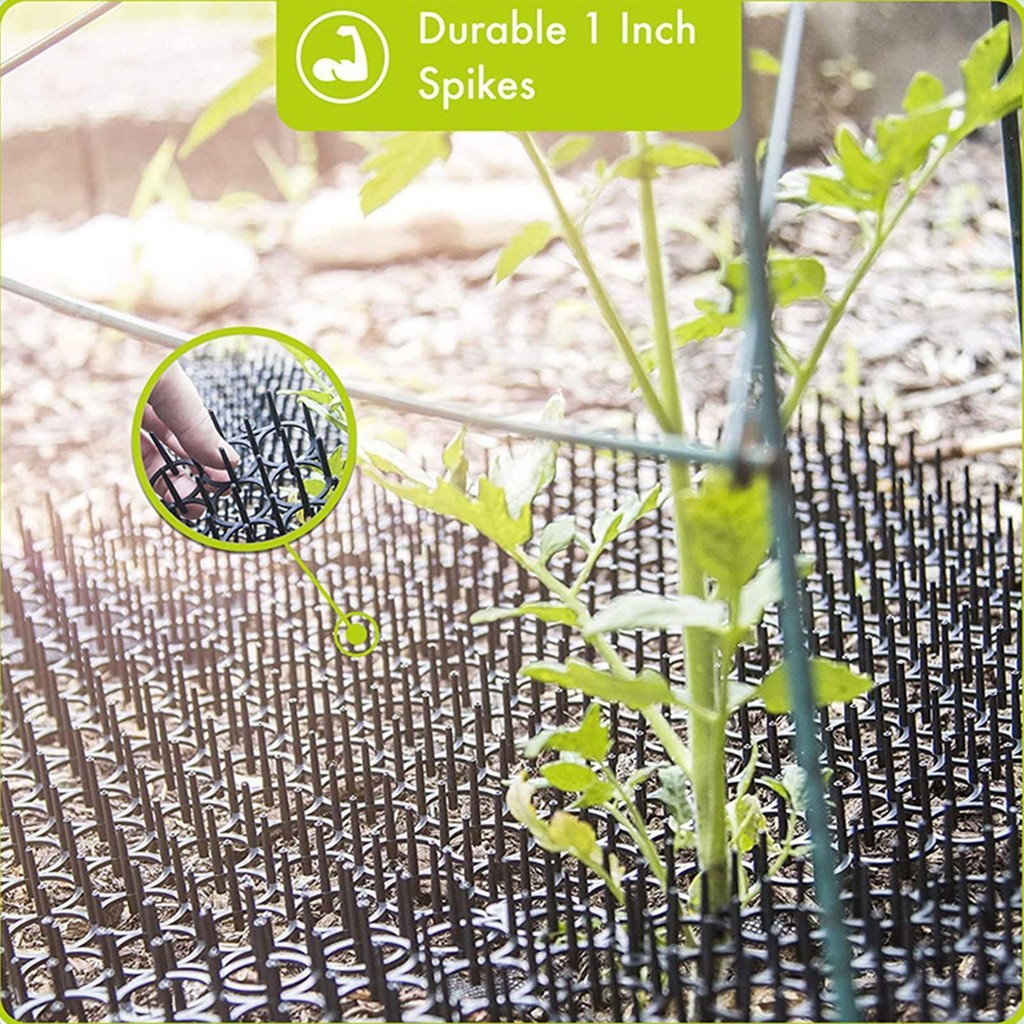 Cat Spike Mat 12Pcs Cat Scat Mat with Spikes Outdoor Cat Deterrents Mat ...