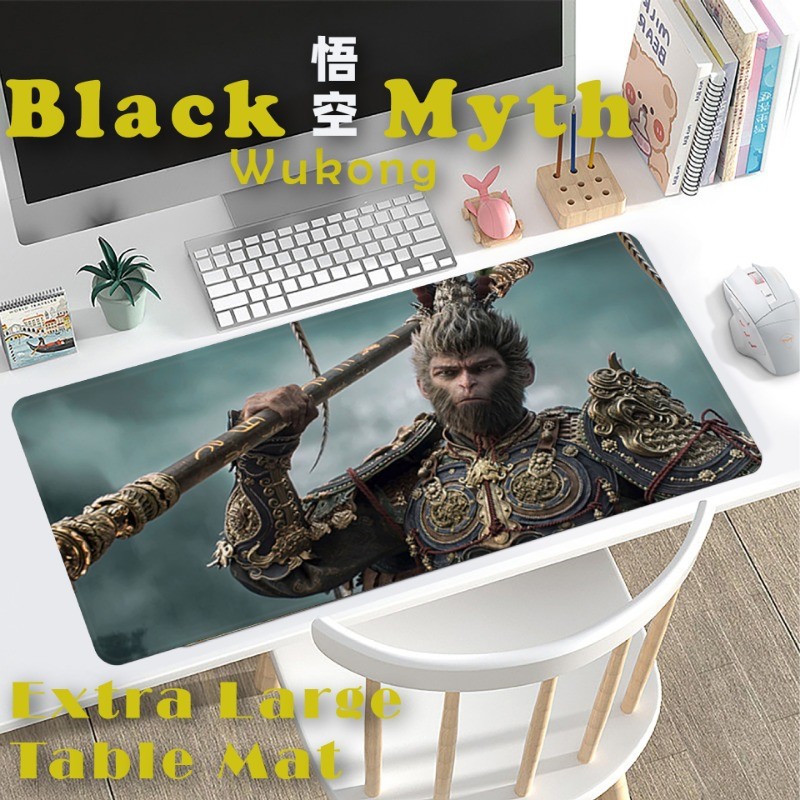 Black Myth Wukong Anti Slip Extra Large Gaming Mouse Pad Thick Rubber ...