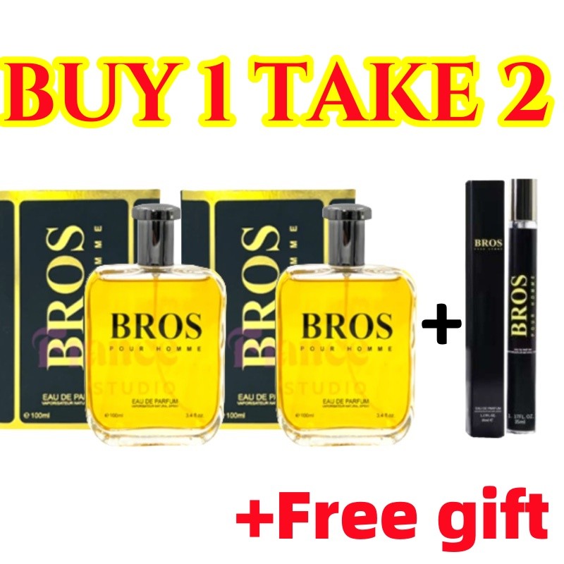 【BUY 1 TAKE 2】Bros Box Perfume 100ml Perfume for Men Scented Scent ...