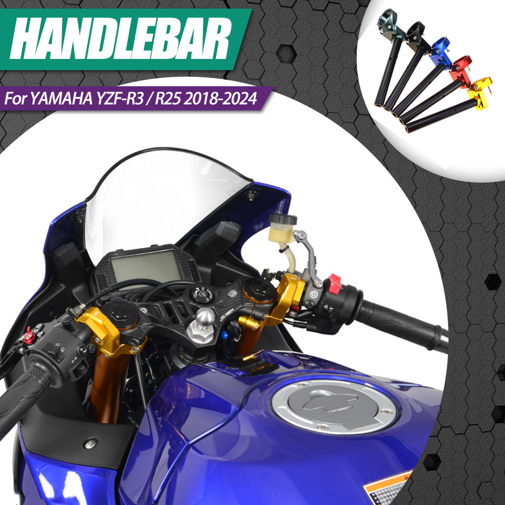 Handlebar For YAMAHA YZF-R3 / R25 2018-2024 Handlebar Racing Adjustable ...