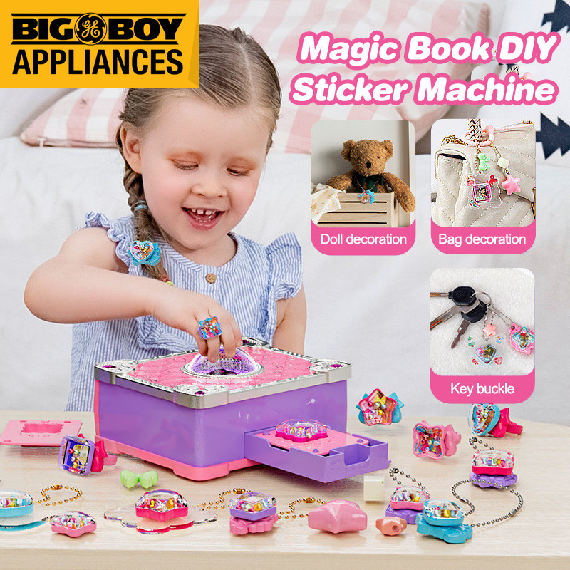 Magic Book Variety Sticker Machine Handmade Girls Toys Creative DIY ...