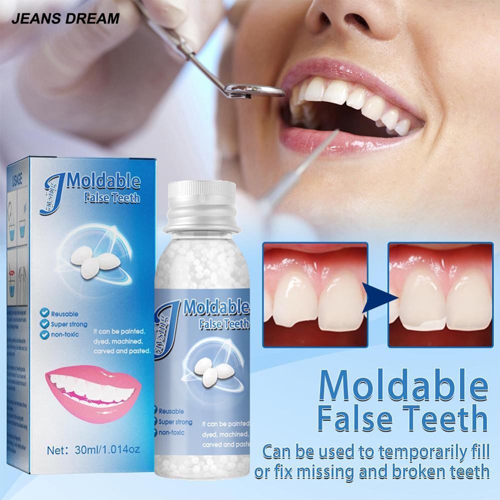JEANSDREAM Moldable Denture Gum Temporary Filling Restoration Teeth ...