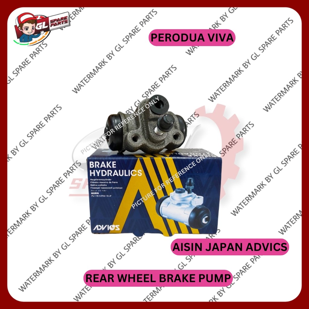 REAR BRAKE PUMP WHEEL CYLINDER (ADVICS AISIN JAPAN) PERODUA VIVA 660 ...