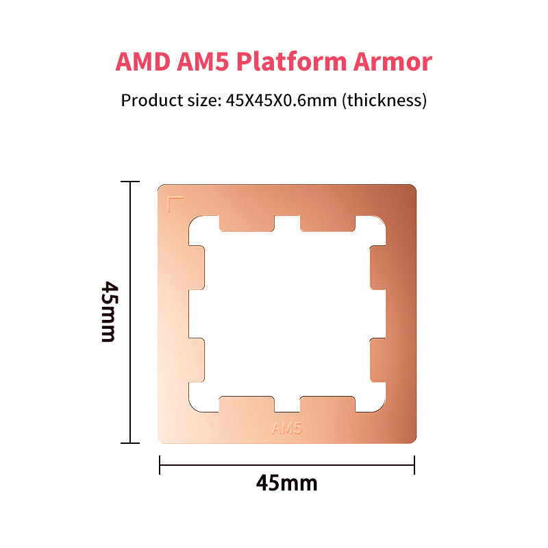 Meuctiffy Socket AM5 CPU Pure Copper Heat Sink Motherboard Parts ...