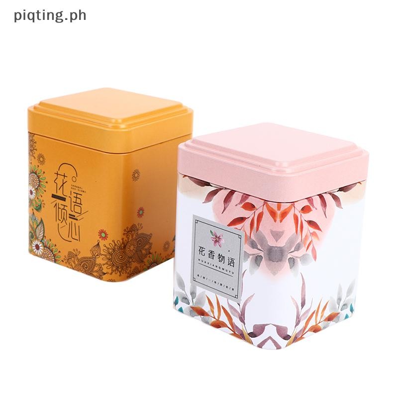 PP Tea Sealed Box Kitchen Storage Container Jar Tin Square Can Candy ...