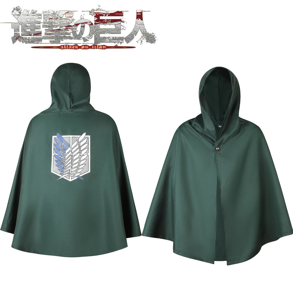 Attack on Titan Cloak Survey Corps Cloak cos Wings of Freedom Costume ...