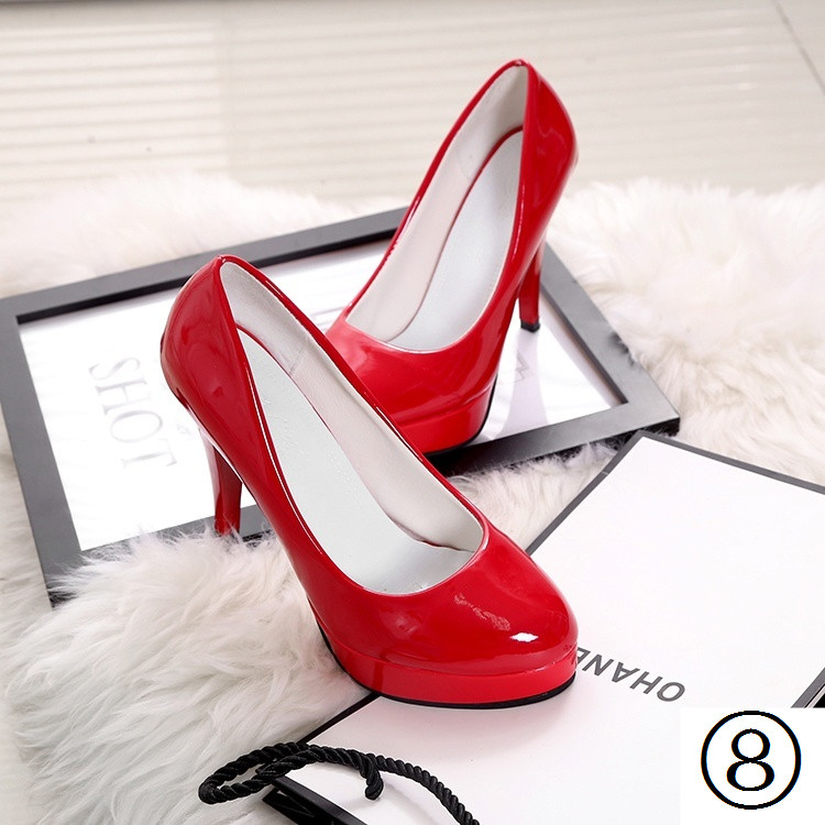 10cm High Heels Waterproof Platform Sexy Stiletto Pumps Women's Shoes ...
