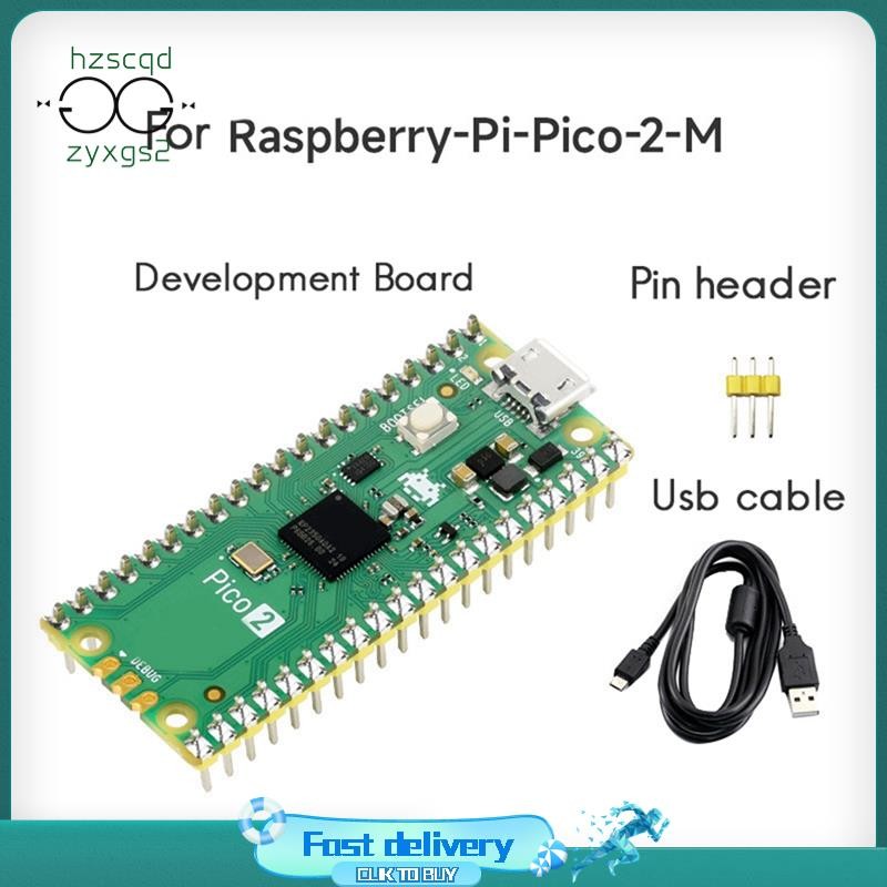 【Hzscqdzyxgs2】For Raspberry Pi Pico 2-M Development Board RP2350 Microcontroller ARM Cortex-M33 ...