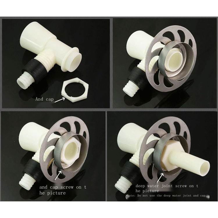 Washing machine sewer pipe three-pronged port washing machine drain ...