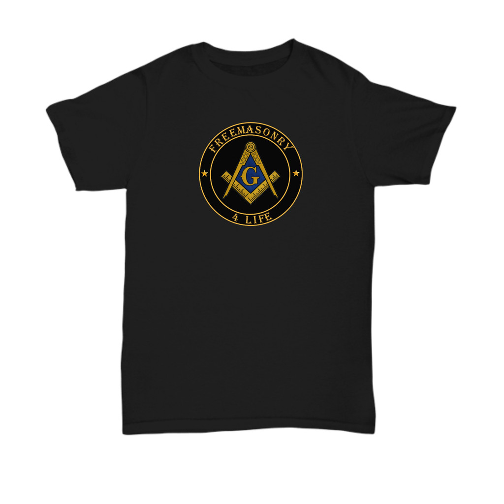 Masonic Symbol Shirt - Freemasonry 4 Life - Freemasons Motto - Masonic ...