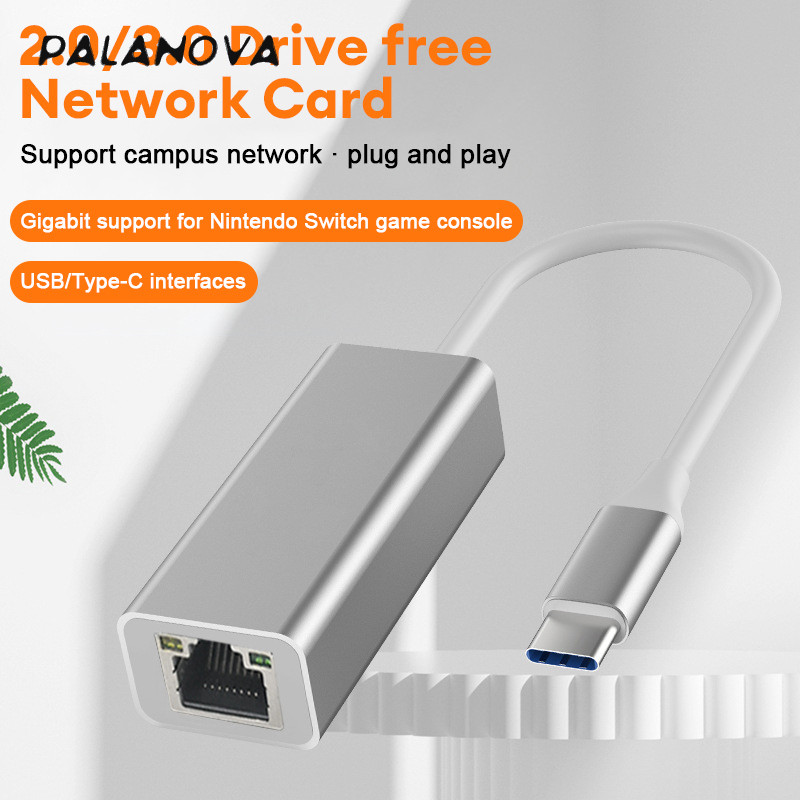 【PAI】Driver Free Network Card USB Network Card Laptop Type-C To RJ45 ...