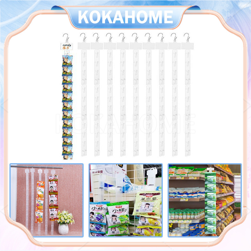 Clip strip food display/supermarket snack plastic clip strip/clip strip ...