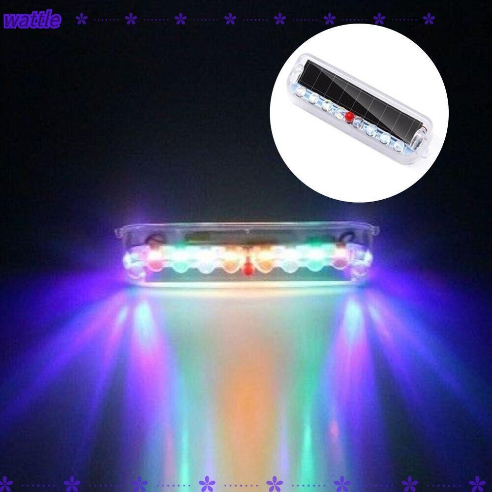 WATTLE Solar Car Anti-tailgating Blinker Light, Plastic No Wiring ...