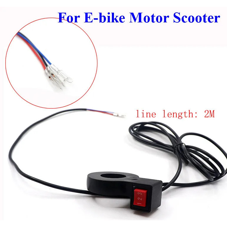 Three Speed Control Switch For E-bike Motor Scooter (3 wires) 2M cable ...
