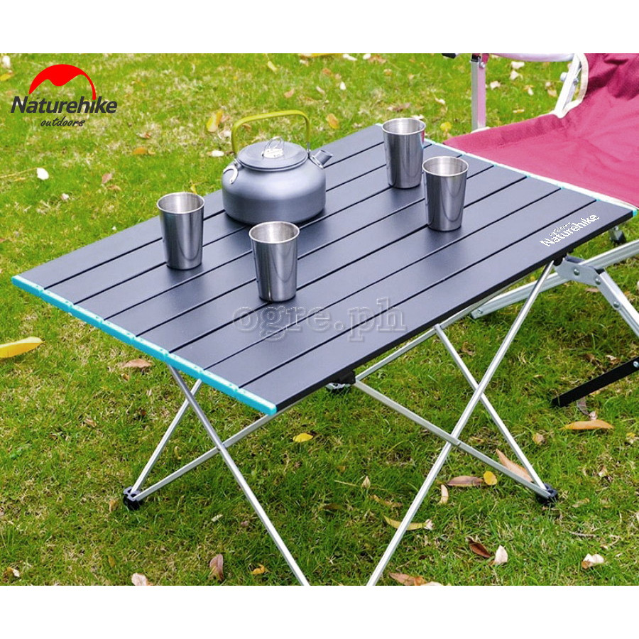 NATUREHIKE NH19Z008-Z Camping Alloy Table Folding with Bag FT08 Large ...
