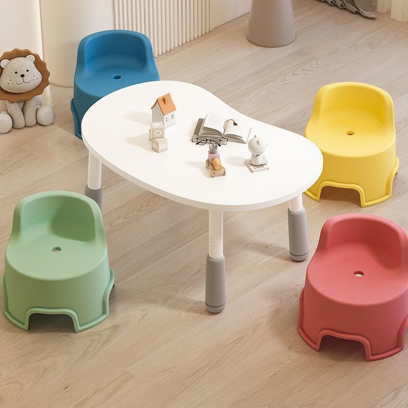 Children's Peanut Desk Baby Learning Desk Infant Desk Adjustable Height ...