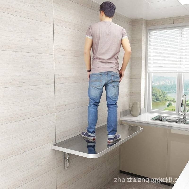 304 stainless steel folding table wall hanging kitchen folding table ...